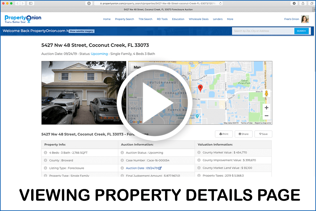 Walkthrough of our Property Details page. - PropertyOnion