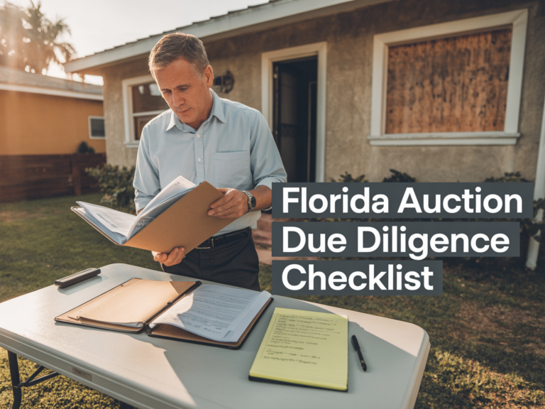 Florida Auction Due Diligence Checklist for Investors