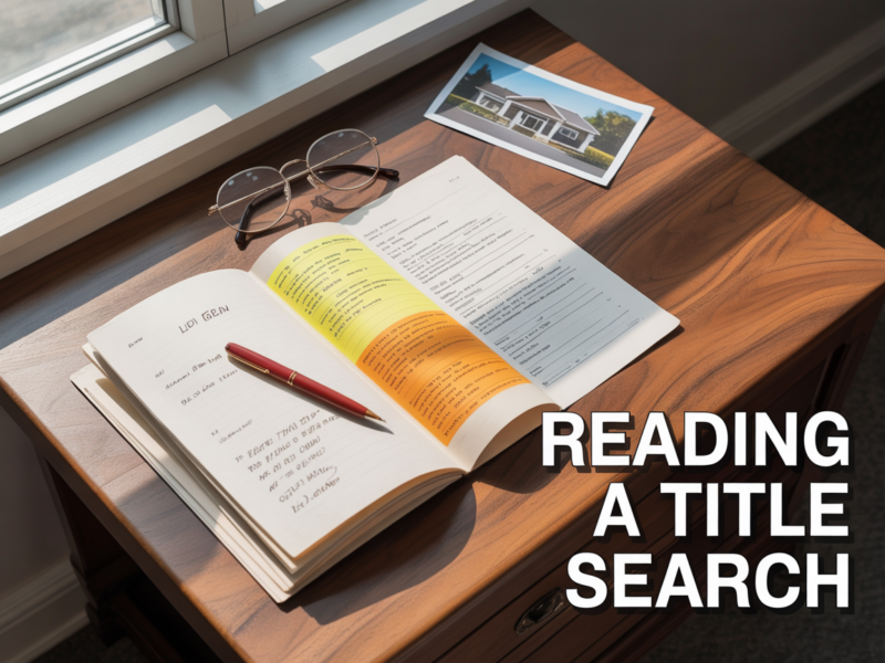 How to Read a Florida Title Search Report